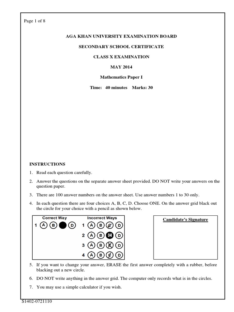 Mathematics SSCII Paper I | PDF | Circle | Angle