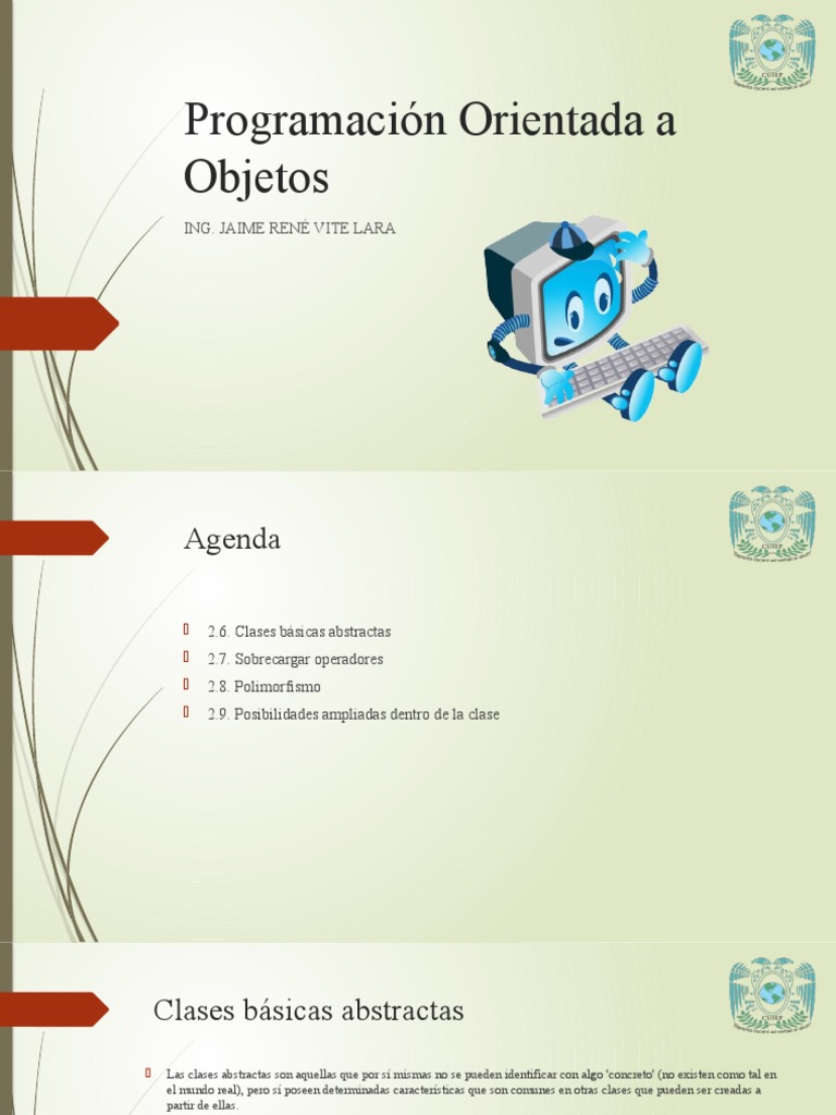 Programación Orientada A Objetos 1.1 | PDF | Objeto (informática ...