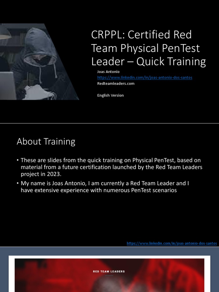 Certified Red Team Physical PenTest Guide | PDF | Phishing | Software ...