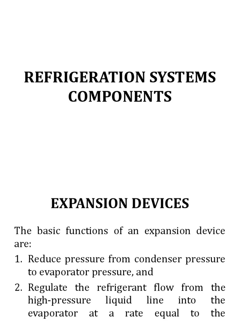 Expansion Valve and Types | PDF | Refrigerator | Liquids