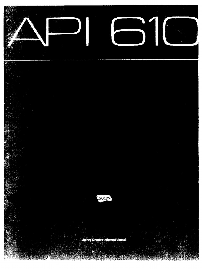 ST1530 190 API 610 A Mechanical Seal Guide To API 610 Standard | PDF