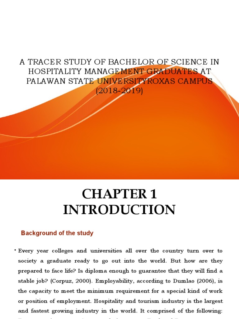 Tracer Study of BSHM Graduates at PSU | PDF | Survey Methodology ...