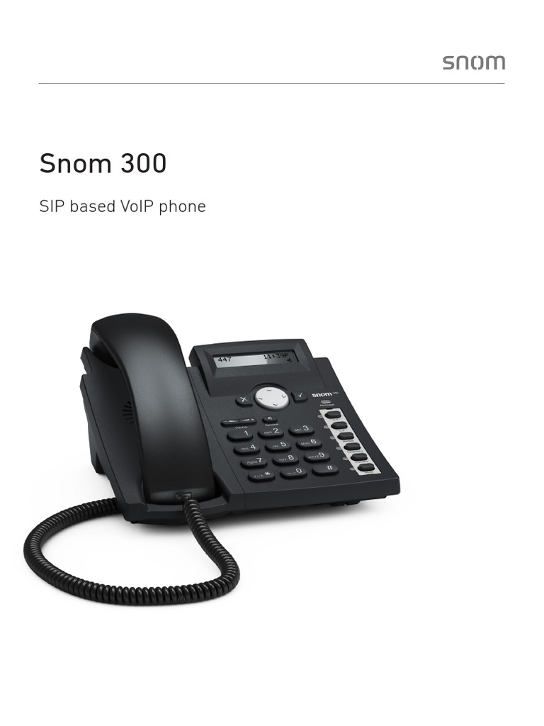 Snom 300 Datasheet En-4-0-2 | PDF | Session Initiation Protocol ...