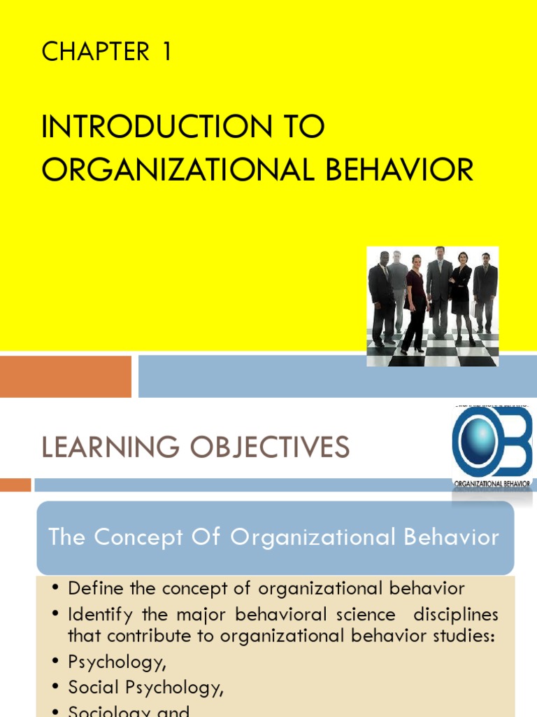 CHAPTER 1 - Concept Disciplines in OB | PDF | Organizational Behavior | Behavior