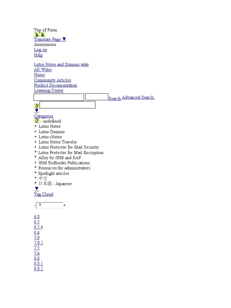 Top of Form | PDF | Ibm Notes | Utility Software