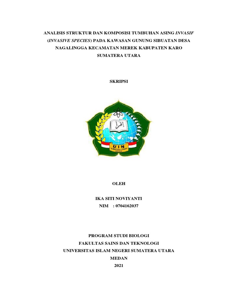 Jurnal ANALISIS STRUKTUR DAN KOMPOSISI TUMBUHAN ASING INVASIF | PDF