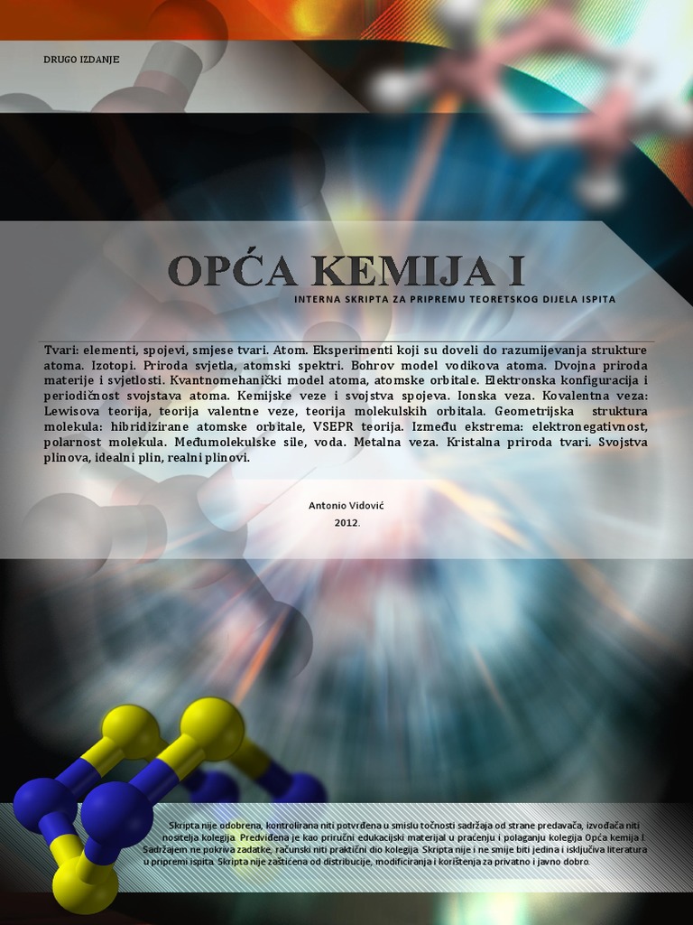 SKRIPTA - Opća Kemija I | PDF