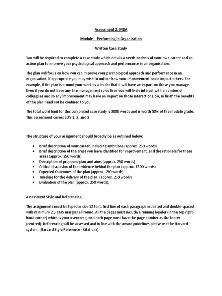 MBA - Assignment | PDF