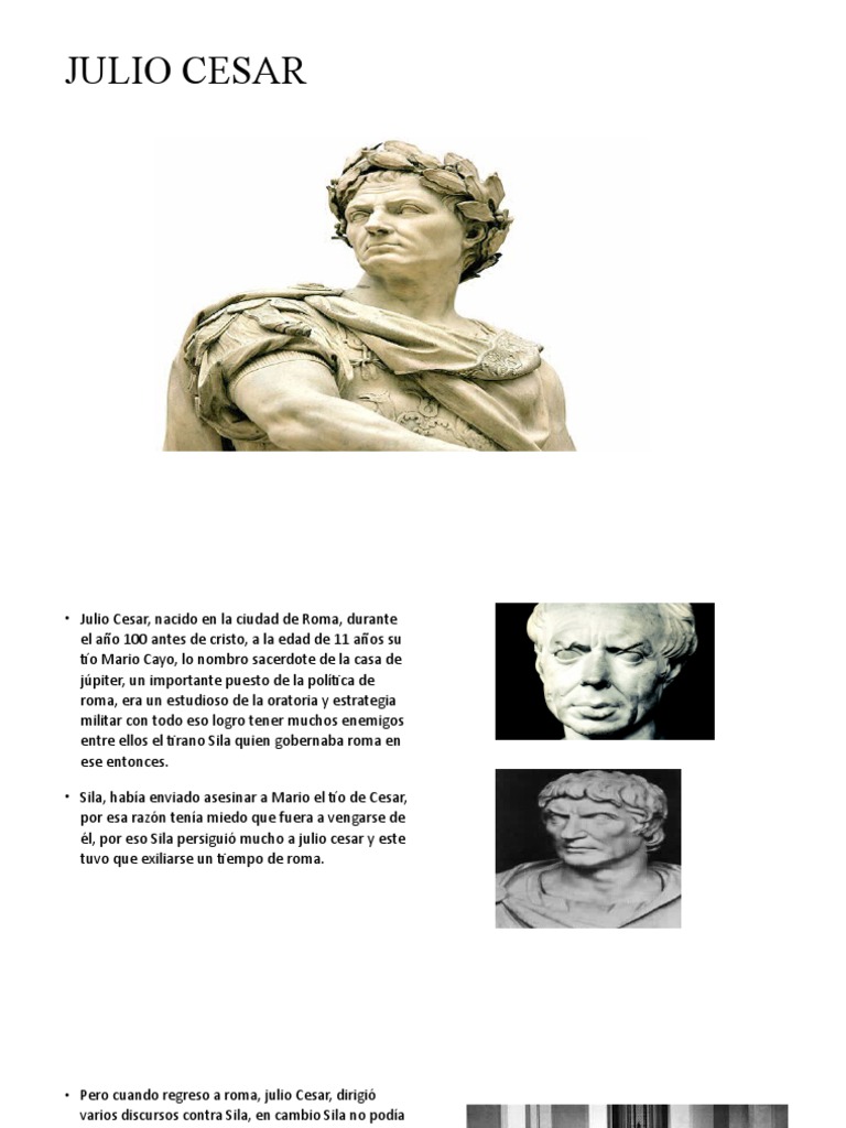 La vida y ascenso al poder de Julio César | PDF | Julio César | Pompeyo