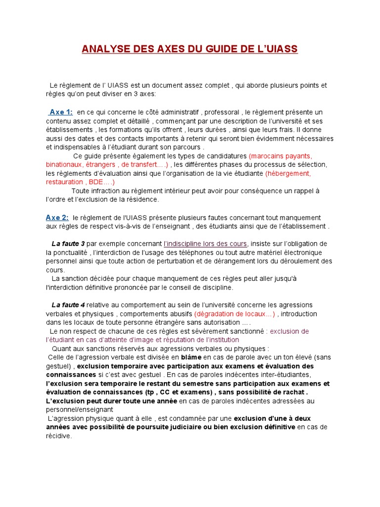 Analyse Des Axes Du Guide de L'uiass | PDF | Justice | Crime et violence