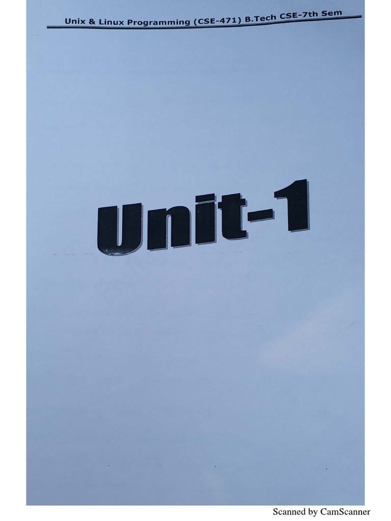 Unix and Linux Programming | PDF | System Software | Computer Architecture Unix and Linux Programming | PDF | System Software | Computer Architecture