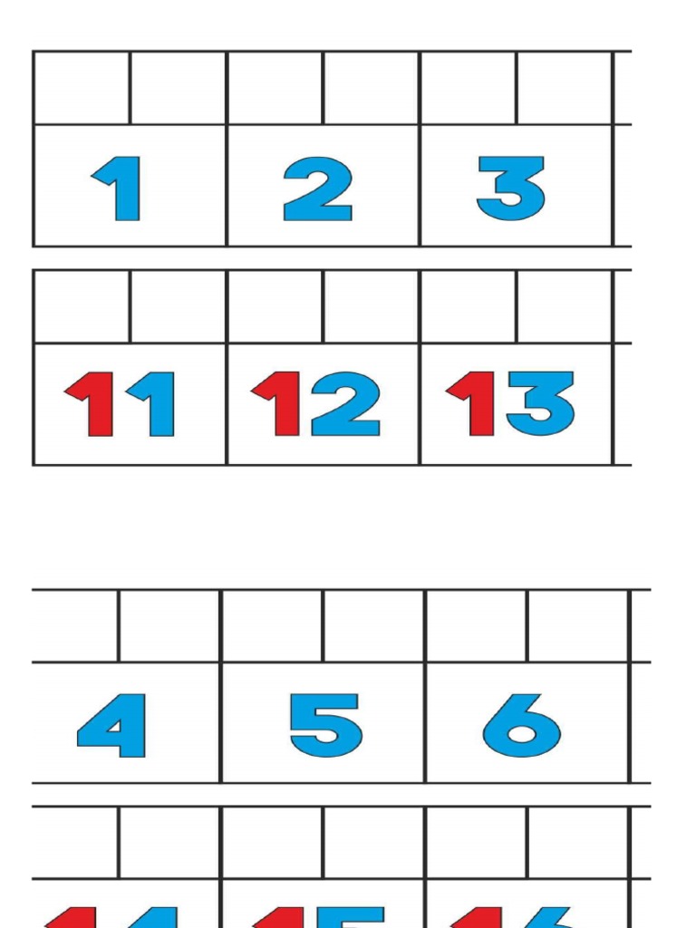 Recta Numerica 1 Al 20 | PDF
