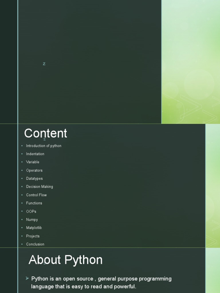 PPT | PDF | Python (Programming Language) | Control Flow