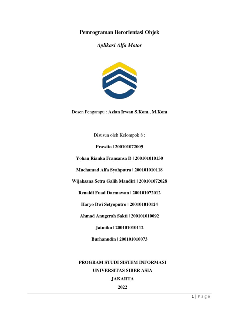 PBO Tugas2 HaryoDwiSetyoputro 200101010124 | PDF