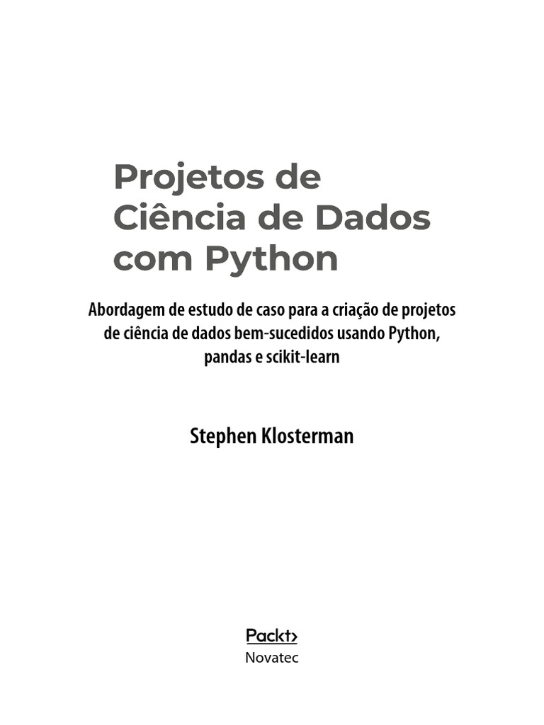 Abordagem de Estudo de Caso para A Criação de Projetos de Ciência de ...