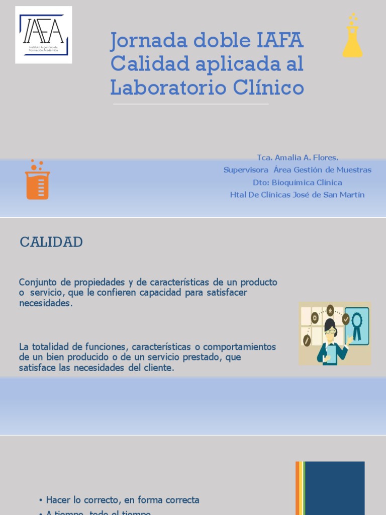 CALIDAD | PDF | Calidad (comercial) | Laboratorios