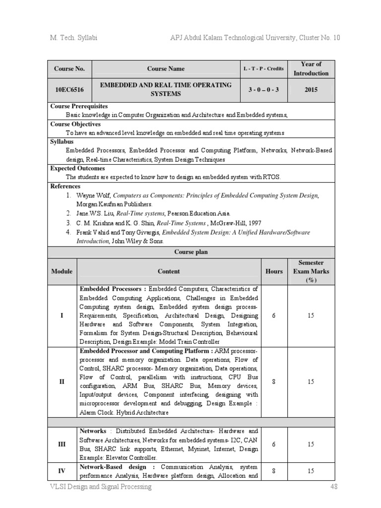 Embedded and Realtime Operating Systems | PDF | Embedded System ...
