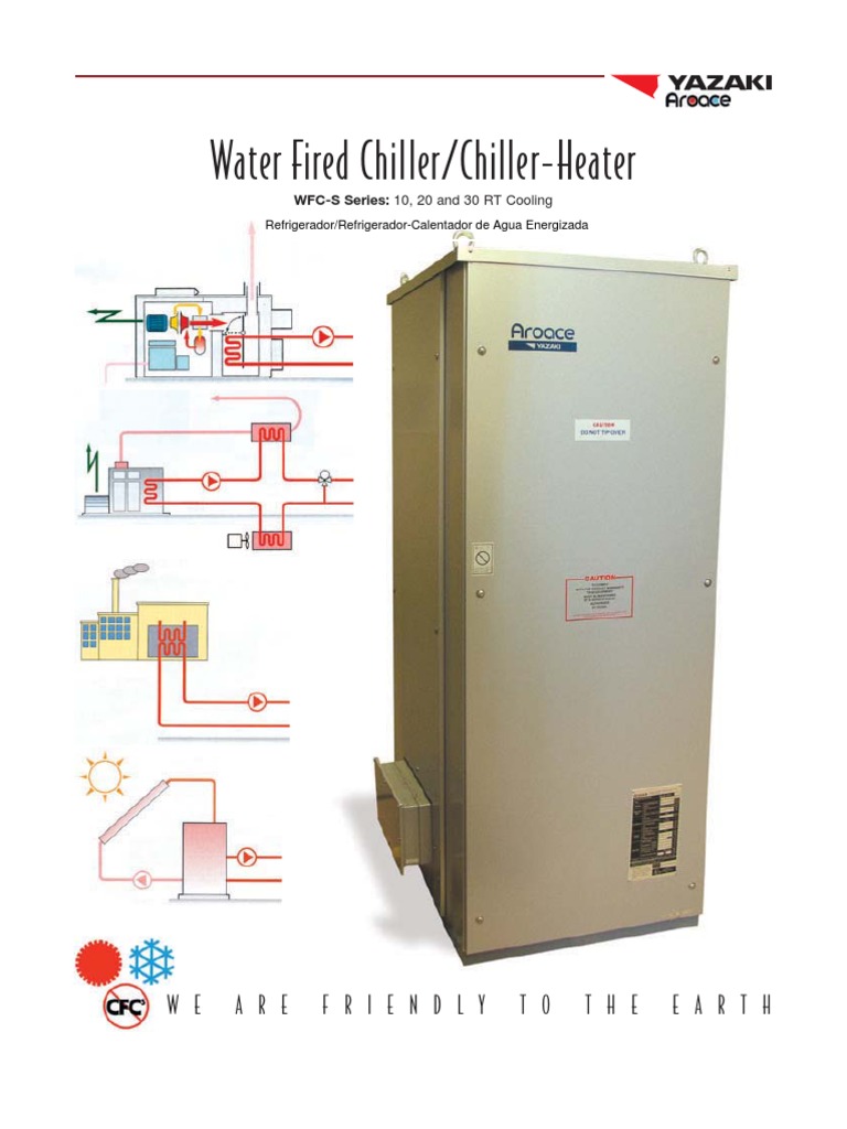 Yazaki Water Fired Chiller Spanish Ver1.4 | PDF | Refrigeración | Caldera