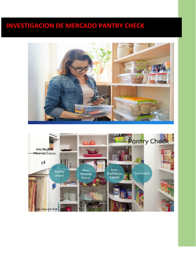 Pantry Check Investigacion de Mercado | PDF | Cuestionario | Muestreo ...