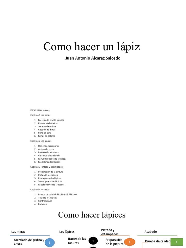 Como Hacer Un Lapiz | PDF | Lápiz | Grafito