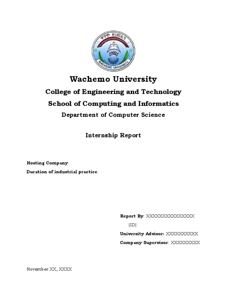 Internship Report Format Revised | PDF | Internship | Job Hunting