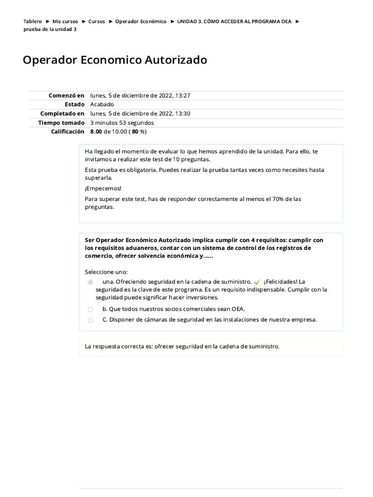 Prueba de La Unidad 3 | PDF