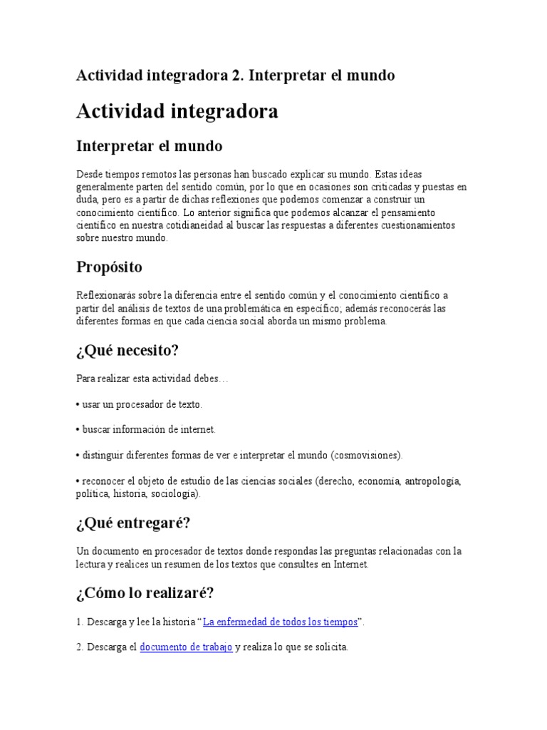 Actividad Integradora 2 | PDF | Evidencia | Science