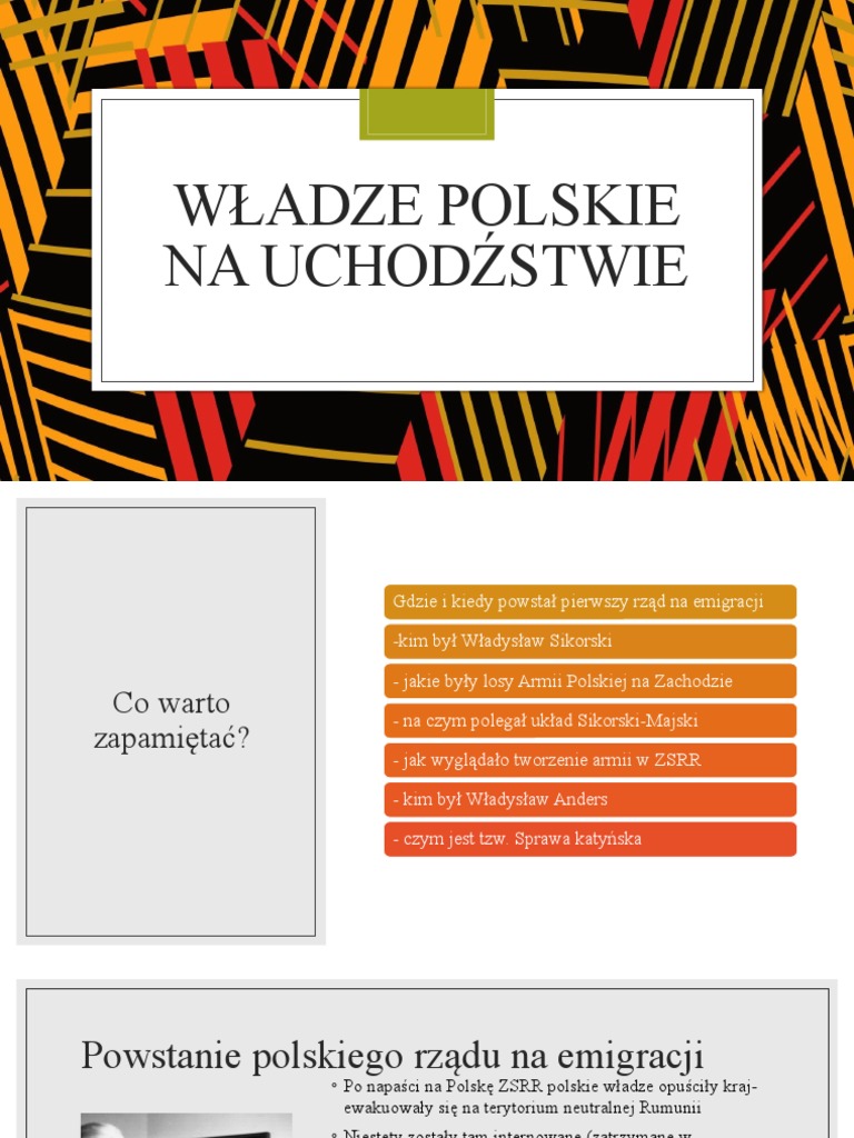 Władze Polskie Na Emigracji | PDF