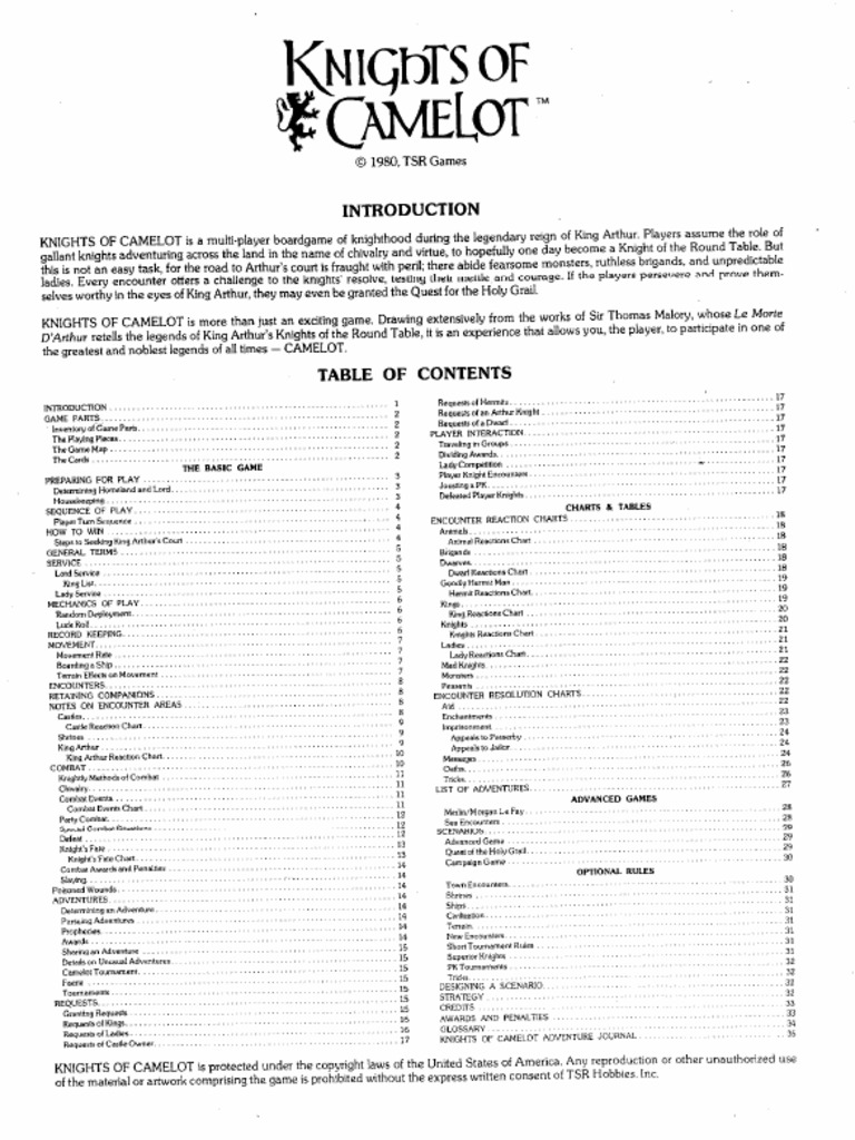 Knights of Camelot | PDF