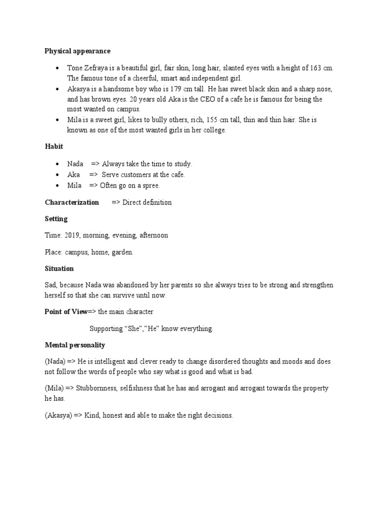 Nada Zefraya Gadis Yang Cantik | PDF