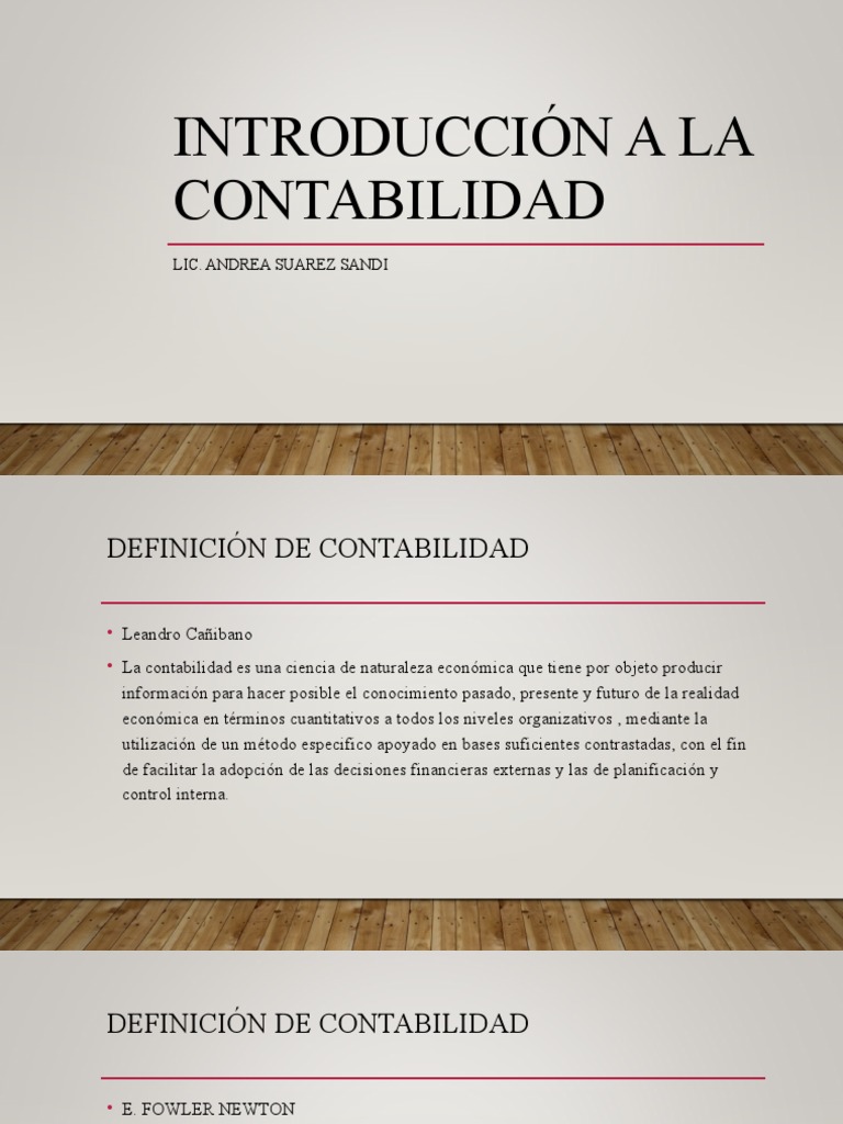 Introducción A La Contabilidad 1 | PDF | Contabilidad | normas internacionales de INFORMACION ...