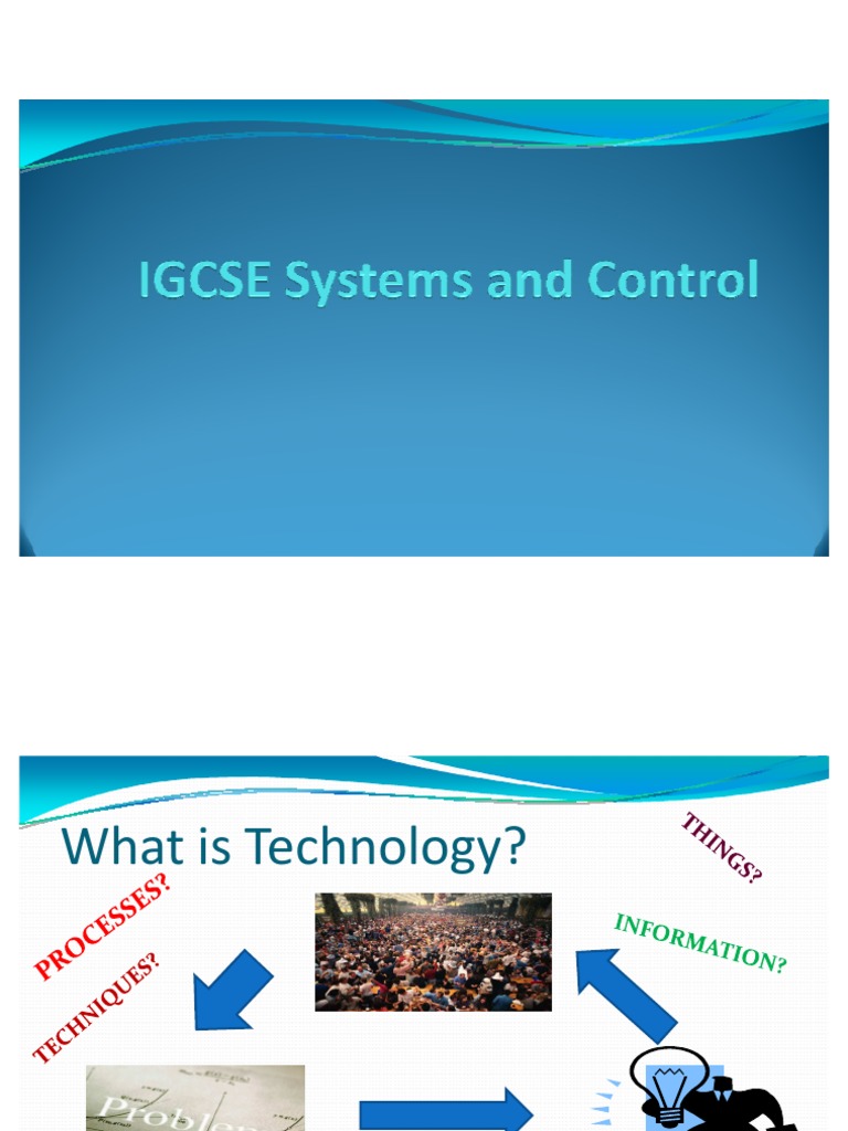 IGCSE Systems and Control Presentation | PDF | Bipolar Junction ...