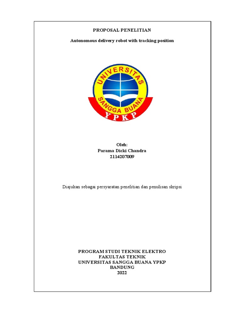 Autonomous Delivery Robot With Tracking Position Pdf