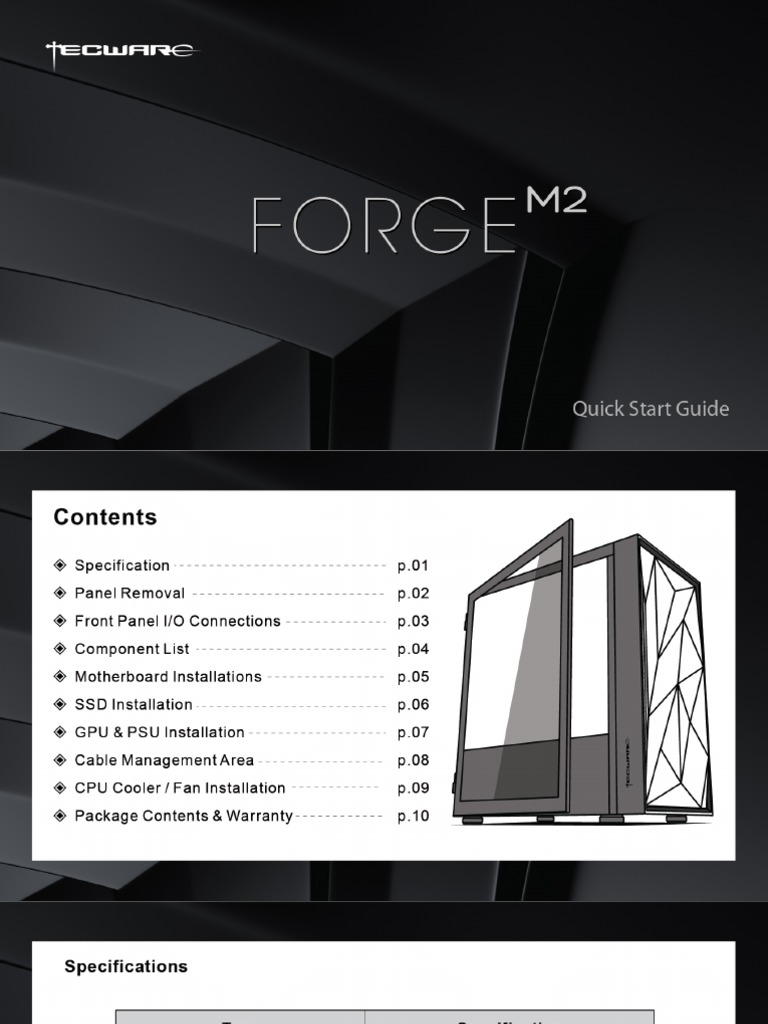 User Manual - FORGE M2 | PDF