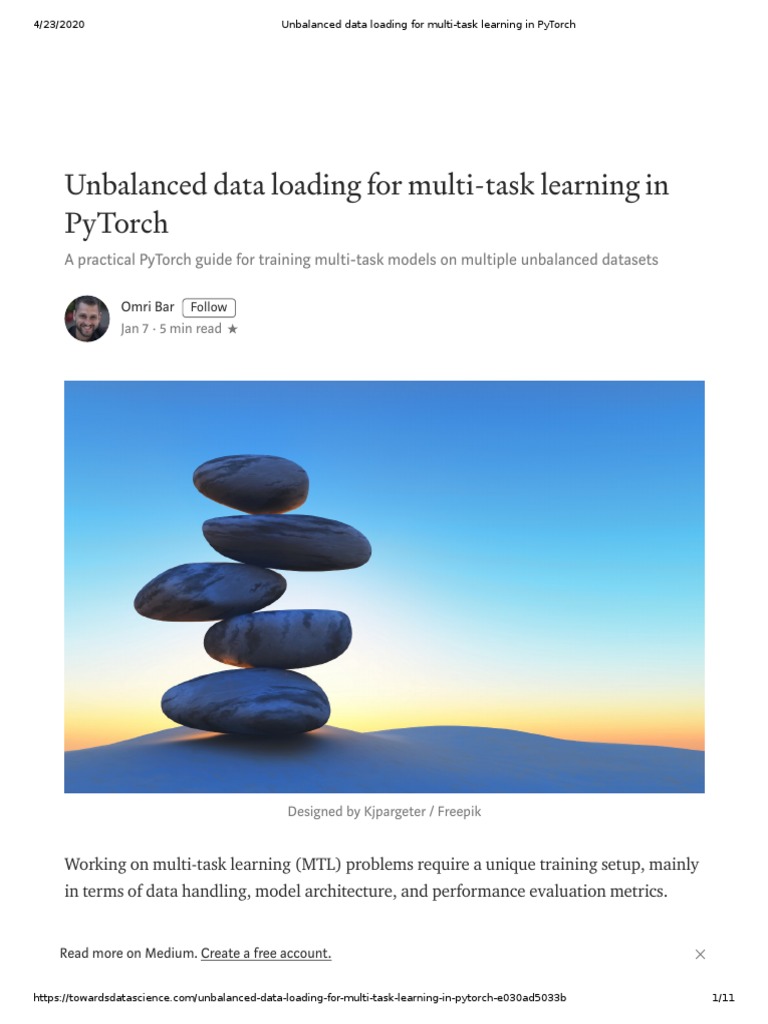Unbalanced Data Loading For Multi Task Learning In Pytorch Blog Pdf Cognitive Science