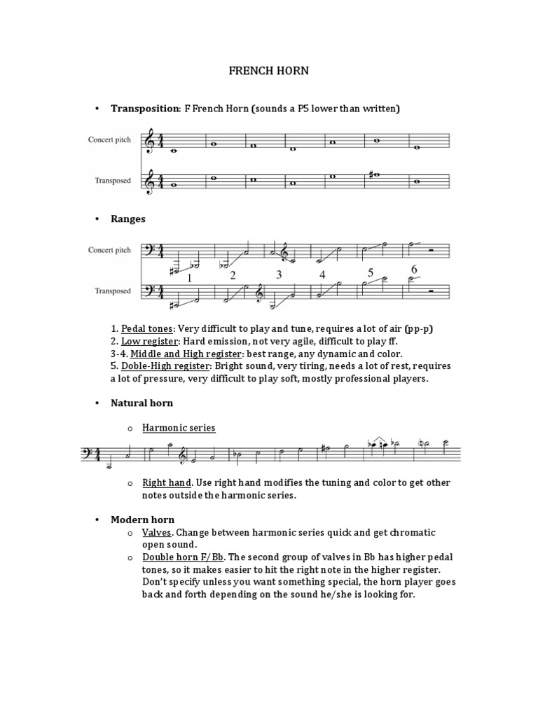 French Horn | PDF
