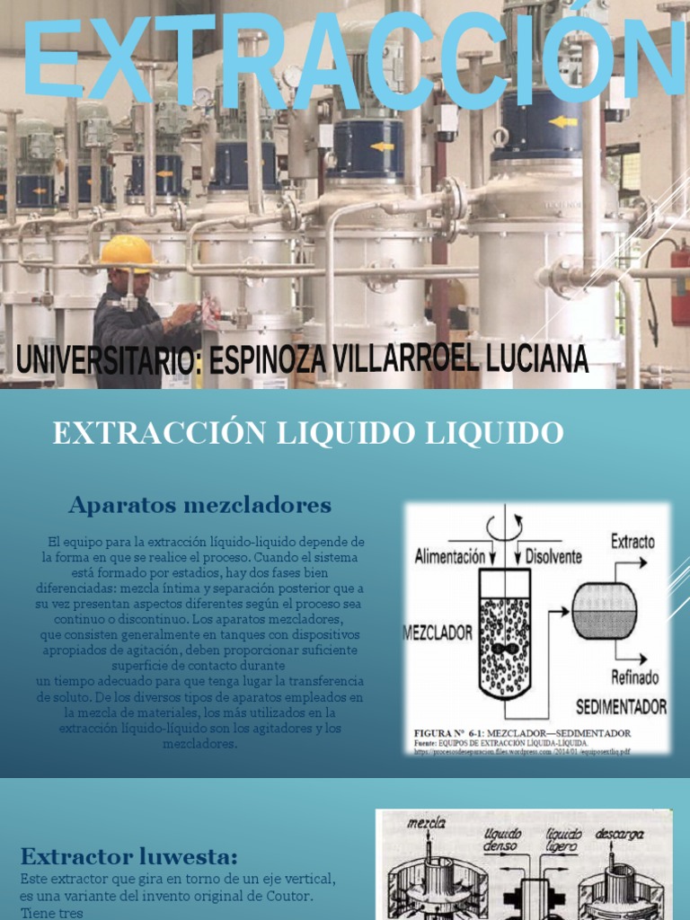 EXTRACCIÓN | PDF | Líquidos | Ciencias fisicas