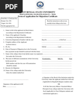 Migration Certificate Application | PDF | Fee | Payments