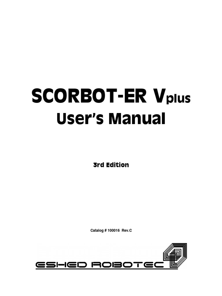 SCORBOT ER Vplus | Download Free PDF | Electric Motor | Rotation Around A Fixed Axis