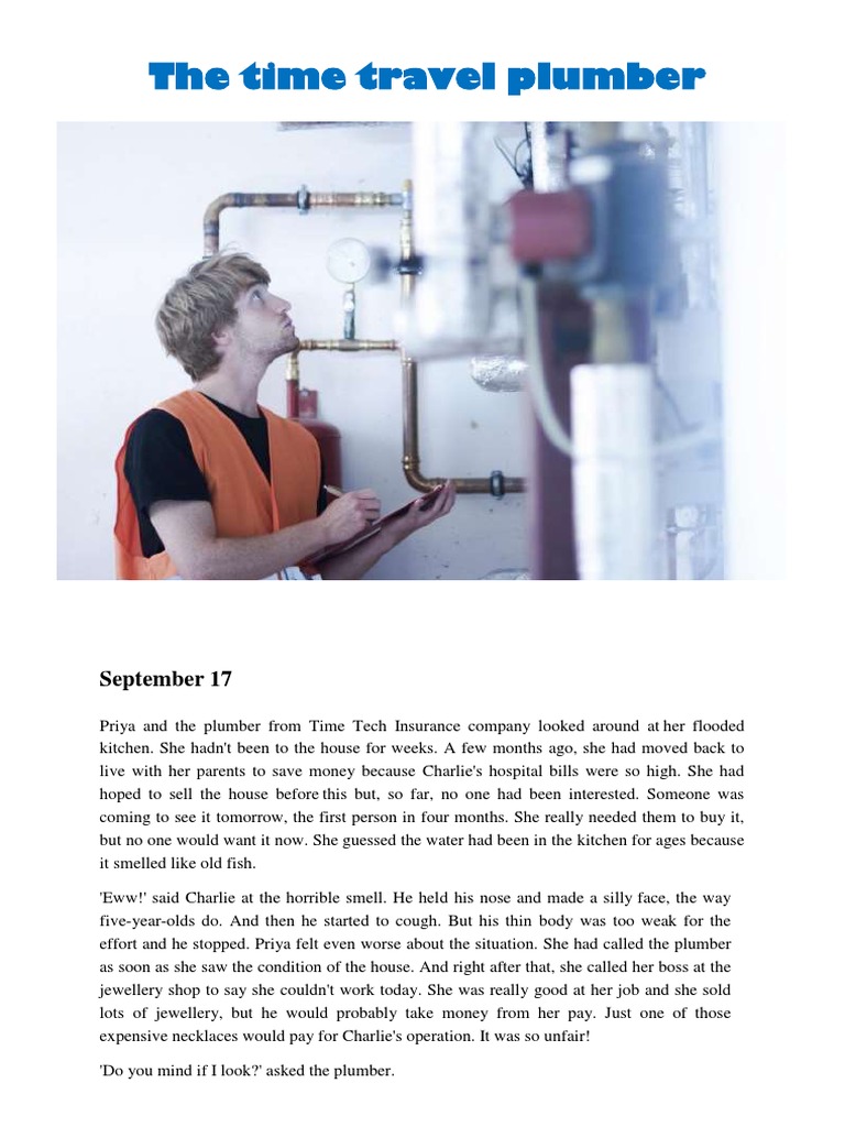 The Time Travel Plumber (ESL Text) | PDF