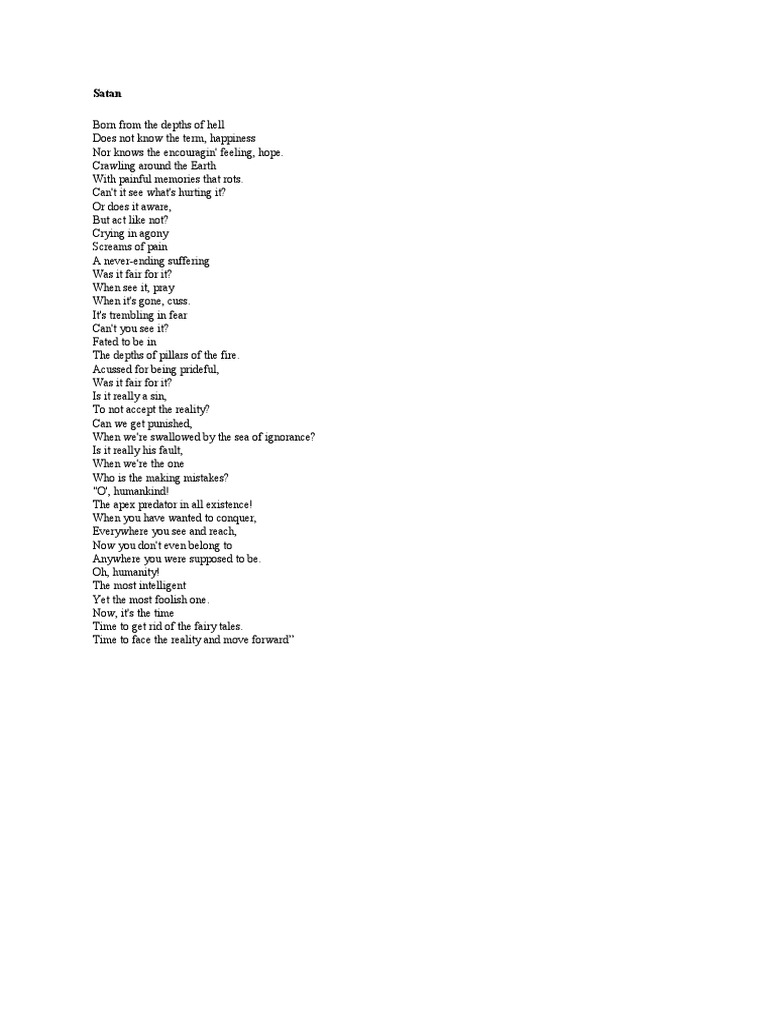 Poem - 4 | PDF