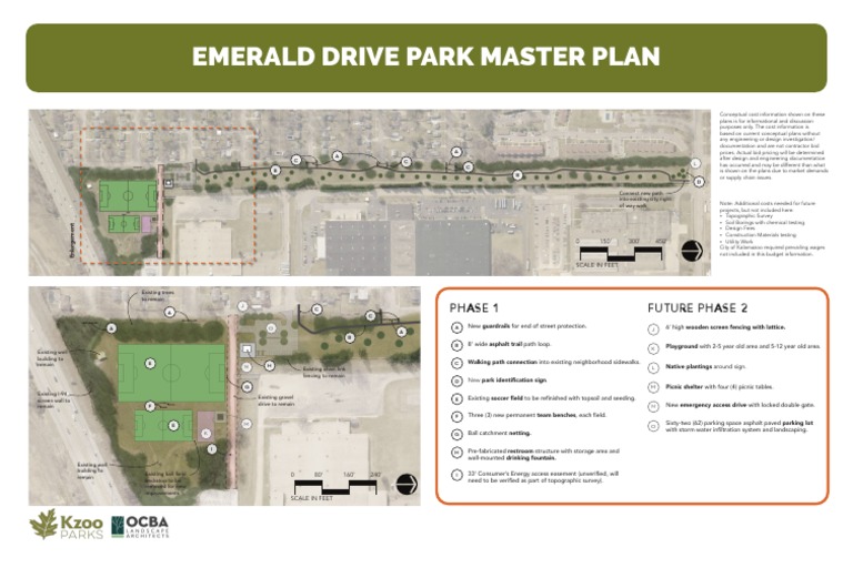 Emerald Drive Park Master Plan 2024 | PDF | Trail
