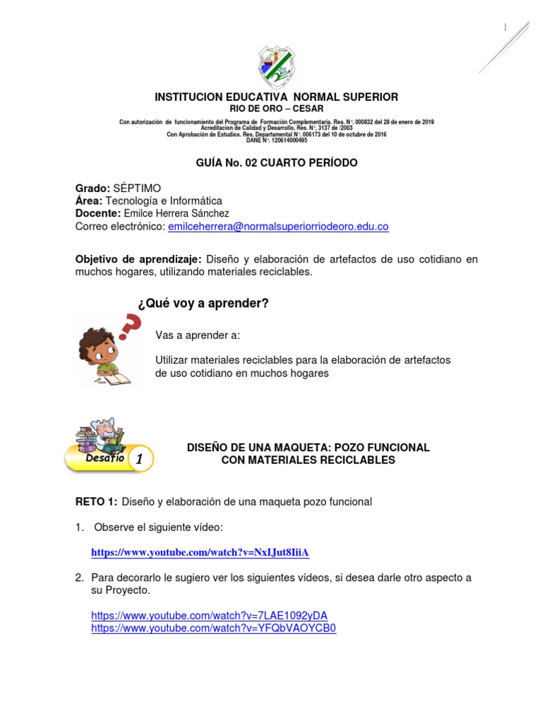 GUIA No.2 CUARTO PERIODO SÉPTIMO TECNOLOGÍA e INFORMÁTICA | PDF