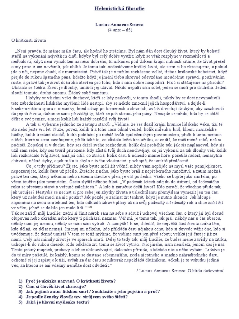 09.helenisticka Filosofie | PDF