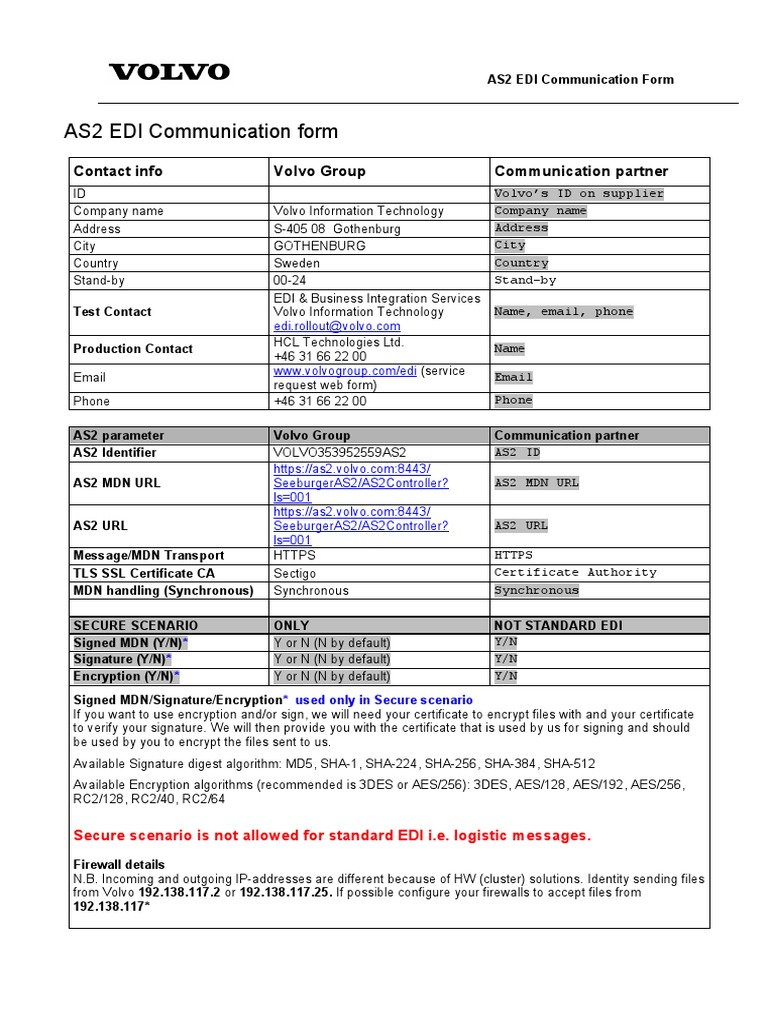 AS2 EDI Communication NewForm | PDF | Public Key Certificate ... AS2 EDI Communication NewForm | PDF | Public Key Certificate ...