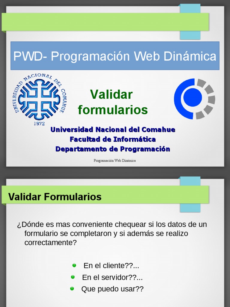 Validación de Formularios en HTML5 | PDF | Script Java | HTML5