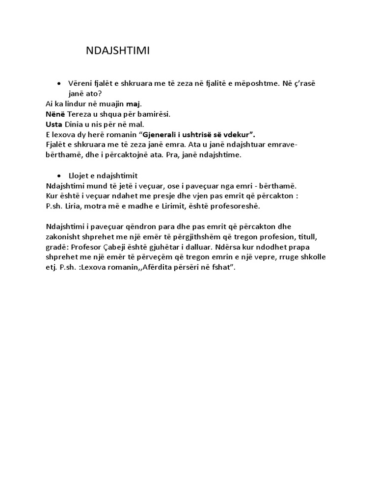 Ndajshtimi | PDF