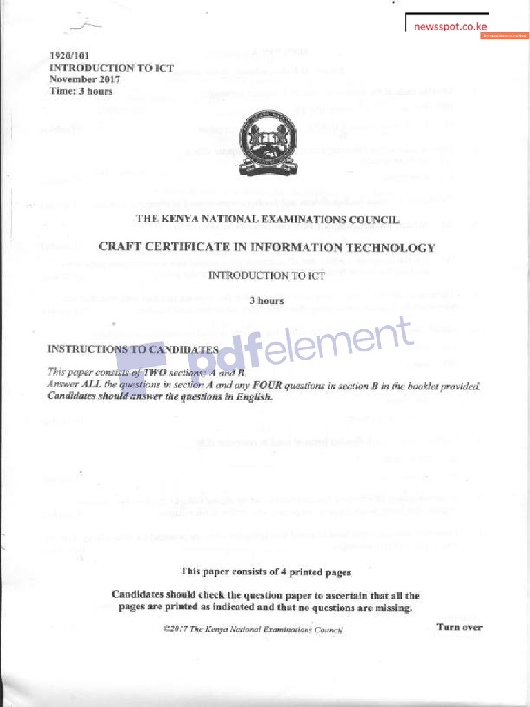 Ict Module 1 2017 | PDF