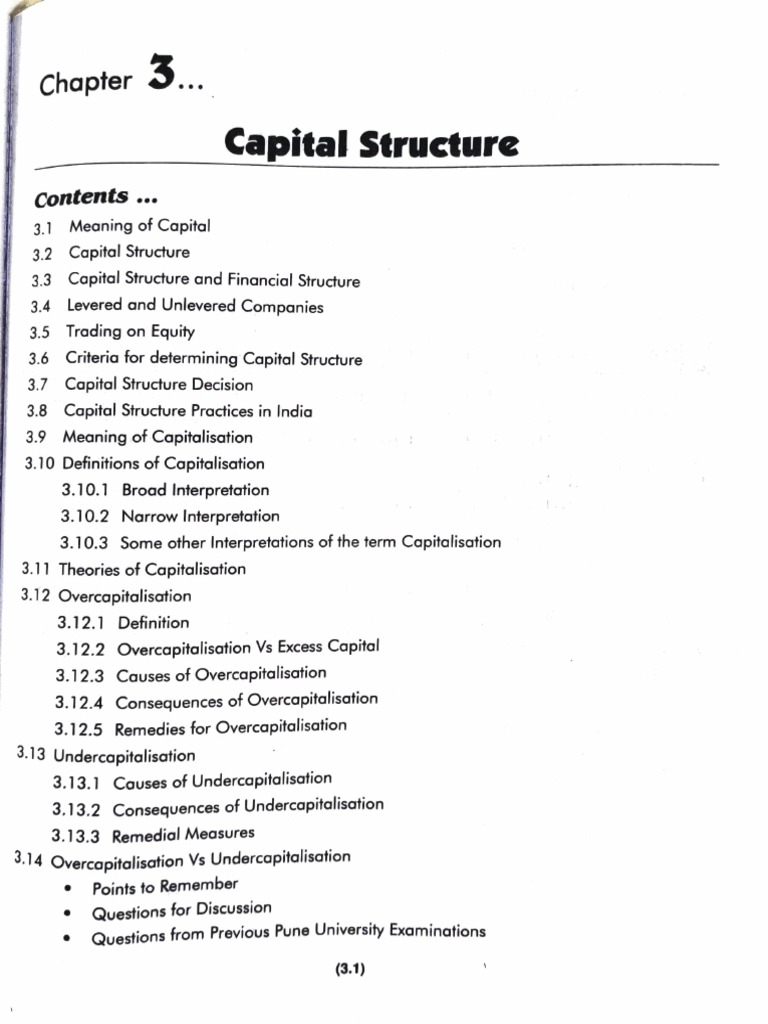 Capital Structure | PDF | Capital Structure | Financial Capital
