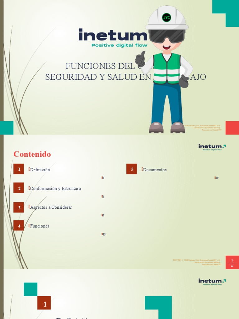 INETUM - PE - Funciones de Comité SST - v1.0 | PDF | Ciencias de la Salud